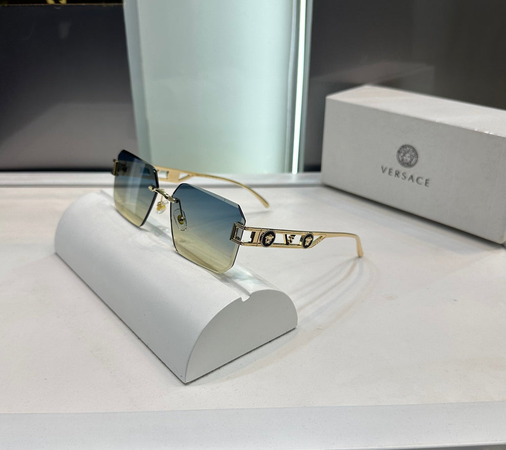 Versace Dual Metal Limited Edition Luxury Sunglass With Original Packi ...